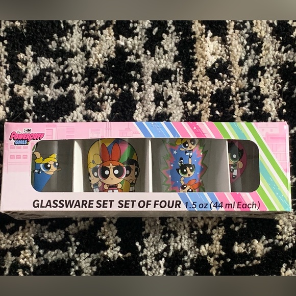 Cartoon Network | Dining | The Powerpuff Girls Glasswear Set | Poshmark